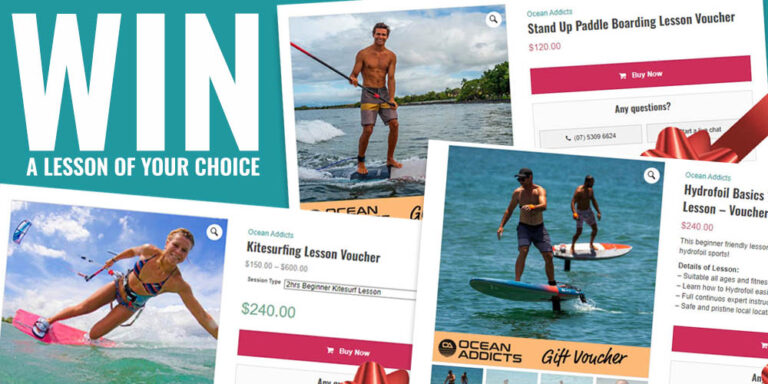 Win a lesson with Ocean Addicts. - Ocean Addicts